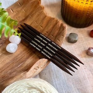 Lantern Moon Ebony Double Pointed Knitting Needles - 15cm DPN Set - Etsy