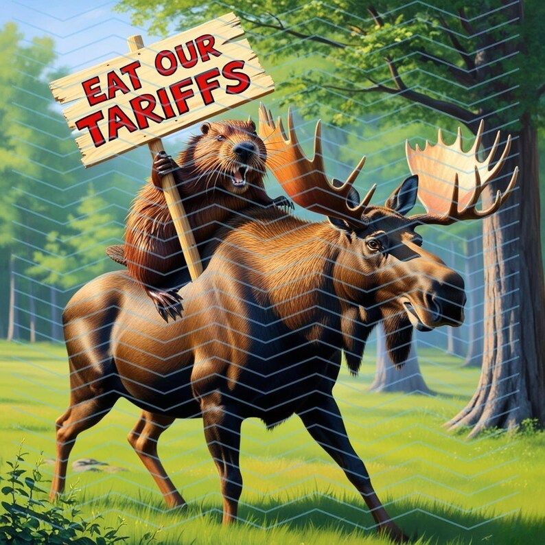 Canada Proud - Can I Now?- Eat Our Tariffs America- Beaver Eating an ...