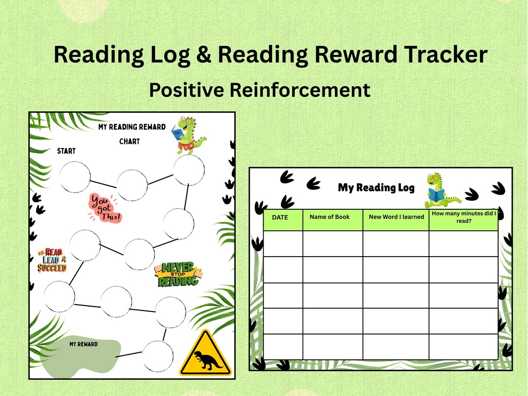 Reading Log, Reading Tracker and Chart, Printable Kids Reading Log ...