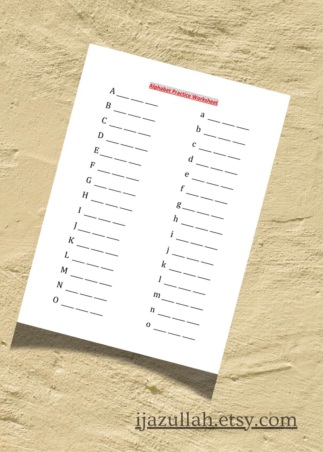 Alphabet Poster | Alphabet Printable | Alphabet for Kids Montessori ...