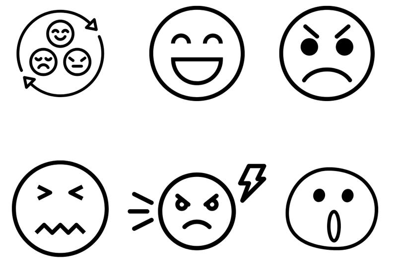 Printable Mood Board for Kids | Emotions Chart | Feelings Visual Aid ...