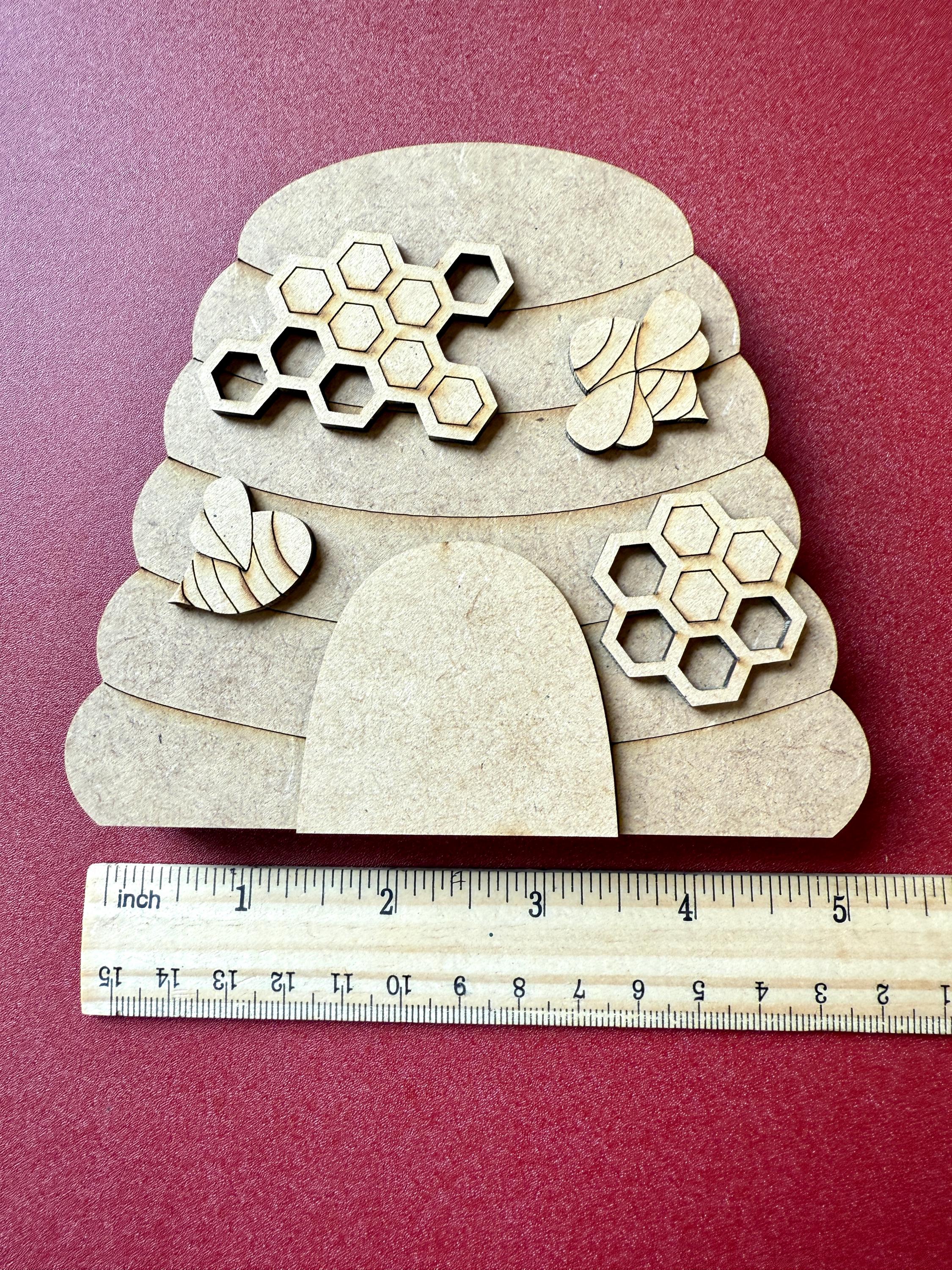 DIY Chunky Bee Hive Shelf Sitter: Unfinished MDF Wood Kit - Etsy