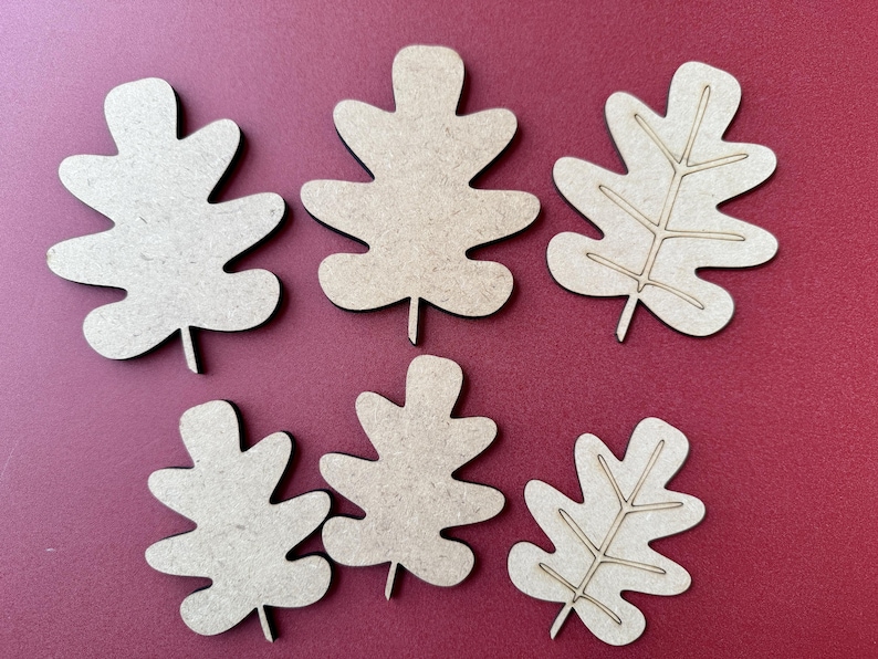 DIY Oak Leaves and Acorns: Unfinished Fall Craft Kit - Etsy