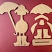 DIY Duck With Umbrella Shelf Sitter, Unfinished MDF, Spring Decor ...