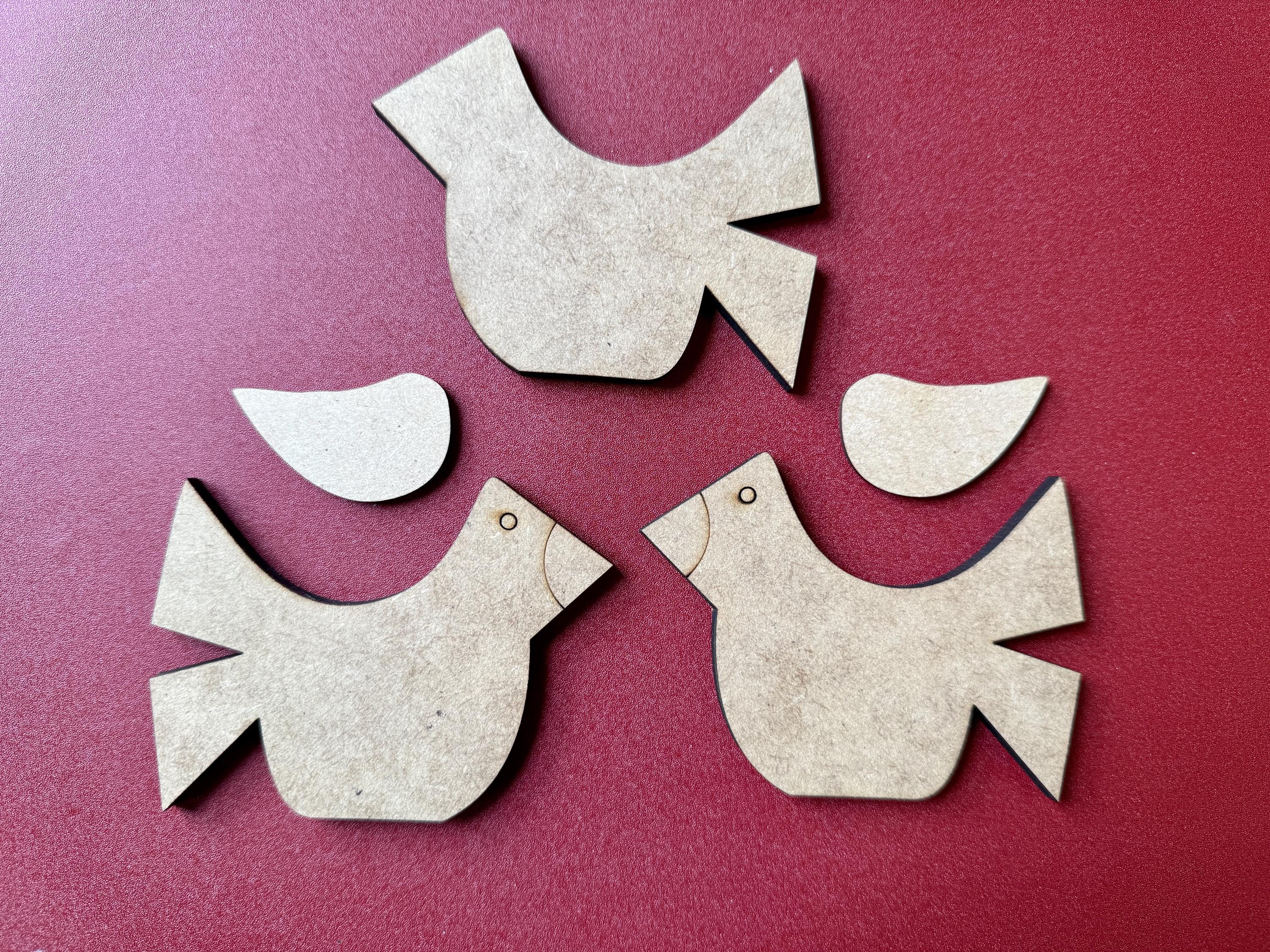 DIY Chunky Crow, Farmhouse Style Shelf Sitter, Laser Cut Unfinished ...