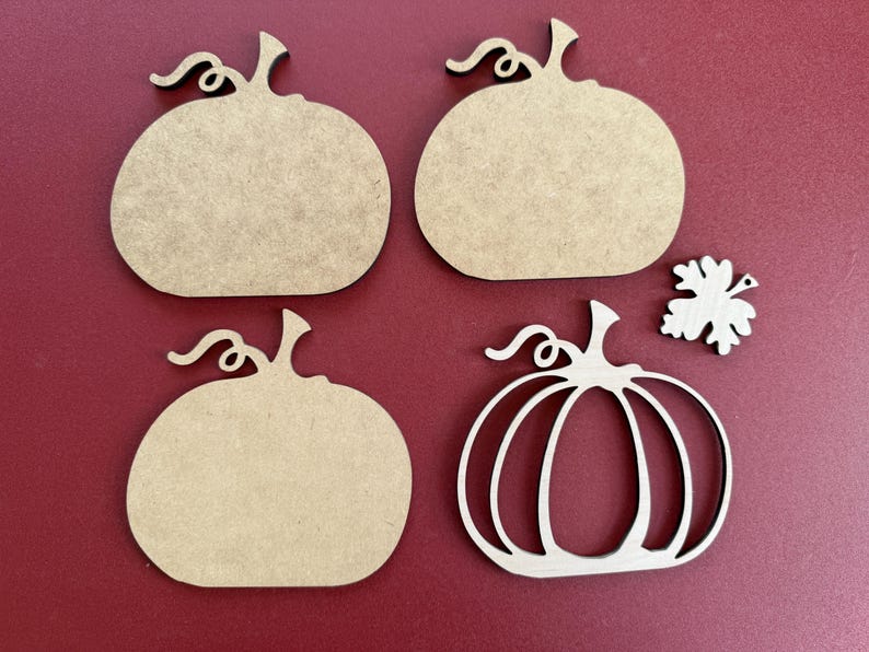 DIY Chunky Pumpkin Shelf Sitter Kit: Unfinished MDF Wood Autumn Decor ...