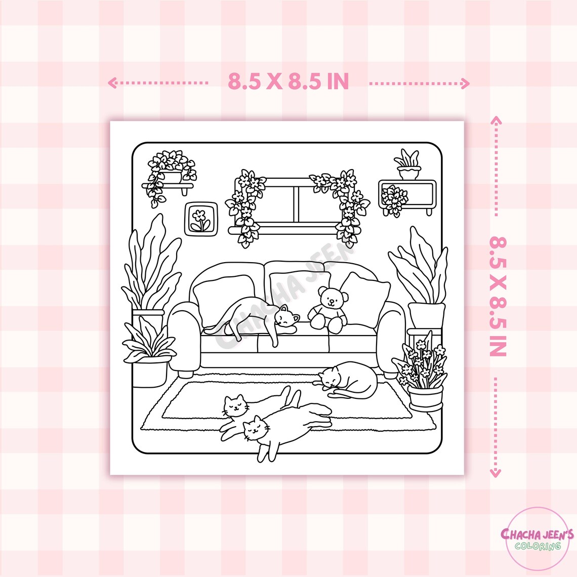 Cat Moments Coloring Pages , Cozy Meow Moments, Cute Cat Activities PDF ...