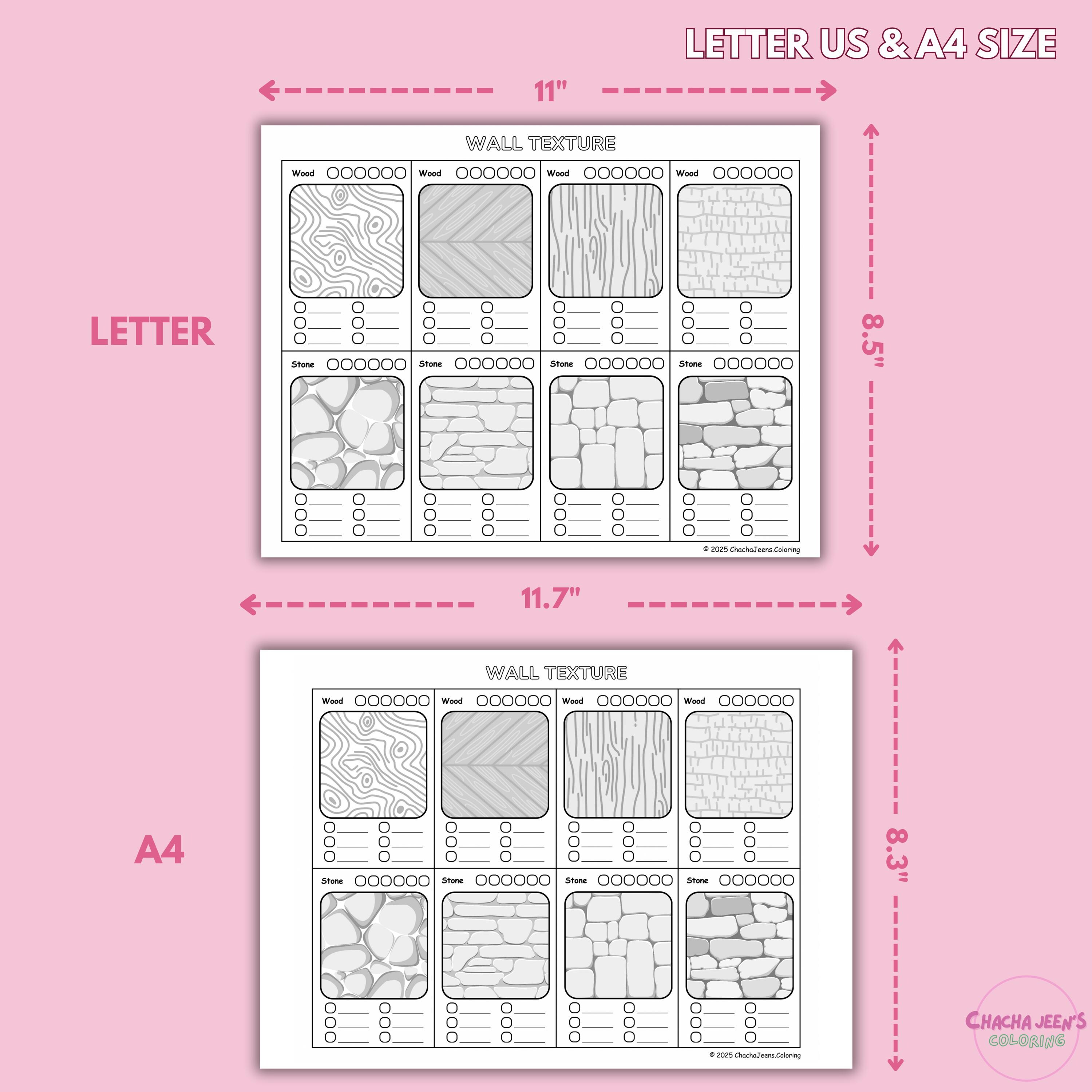 Wall Texture Coloring Cards, Alcohol Marker Practice (printable PDF) - Etsy