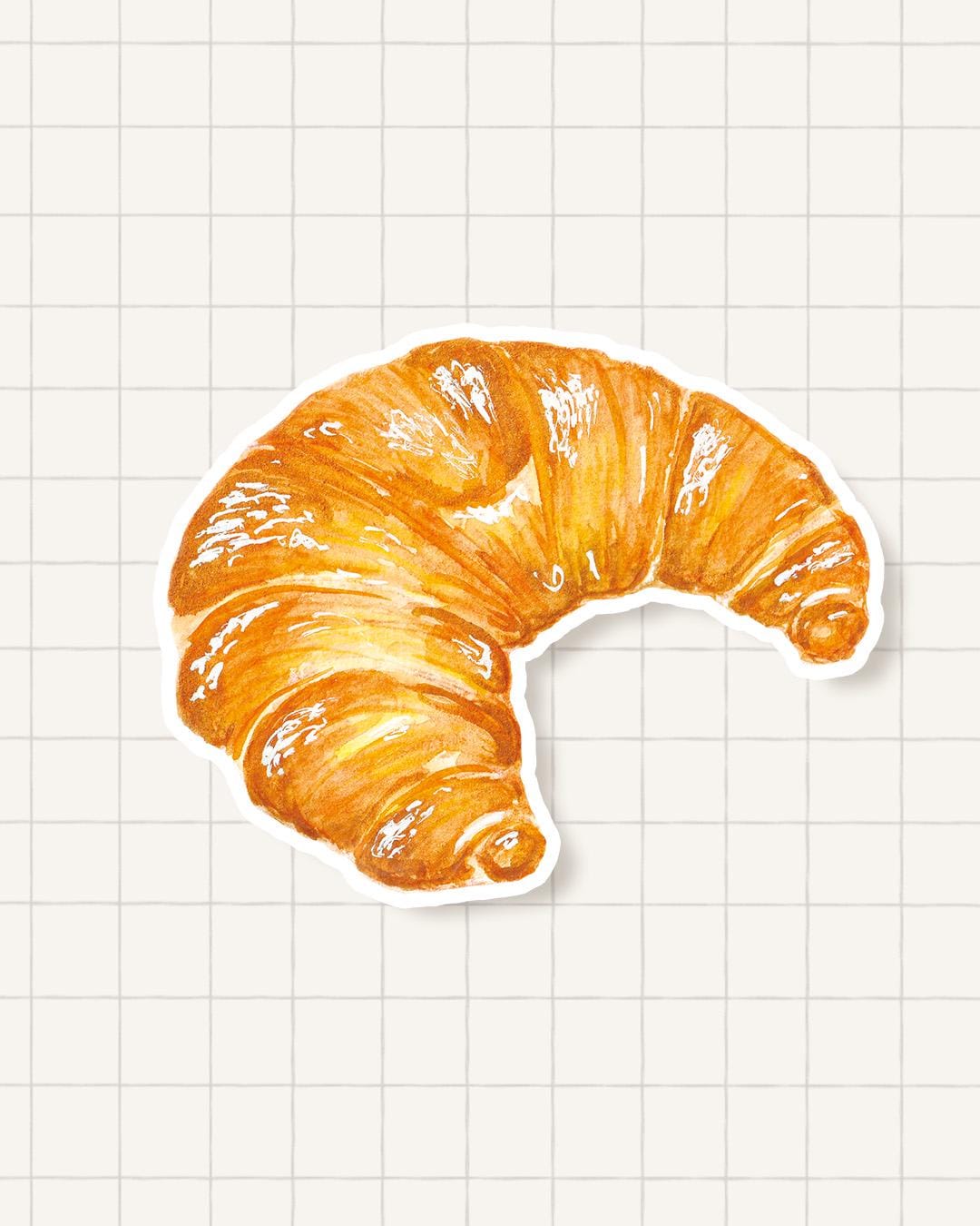 Sticker Croissant Paris Bakery Shop Pastry Sticker for Journaling ...