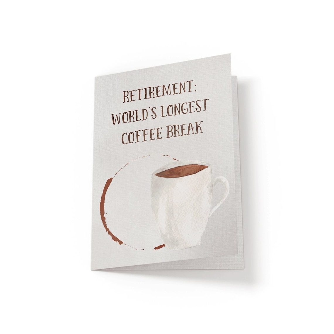 Retirement is Coffee Greeting Card - Etsy