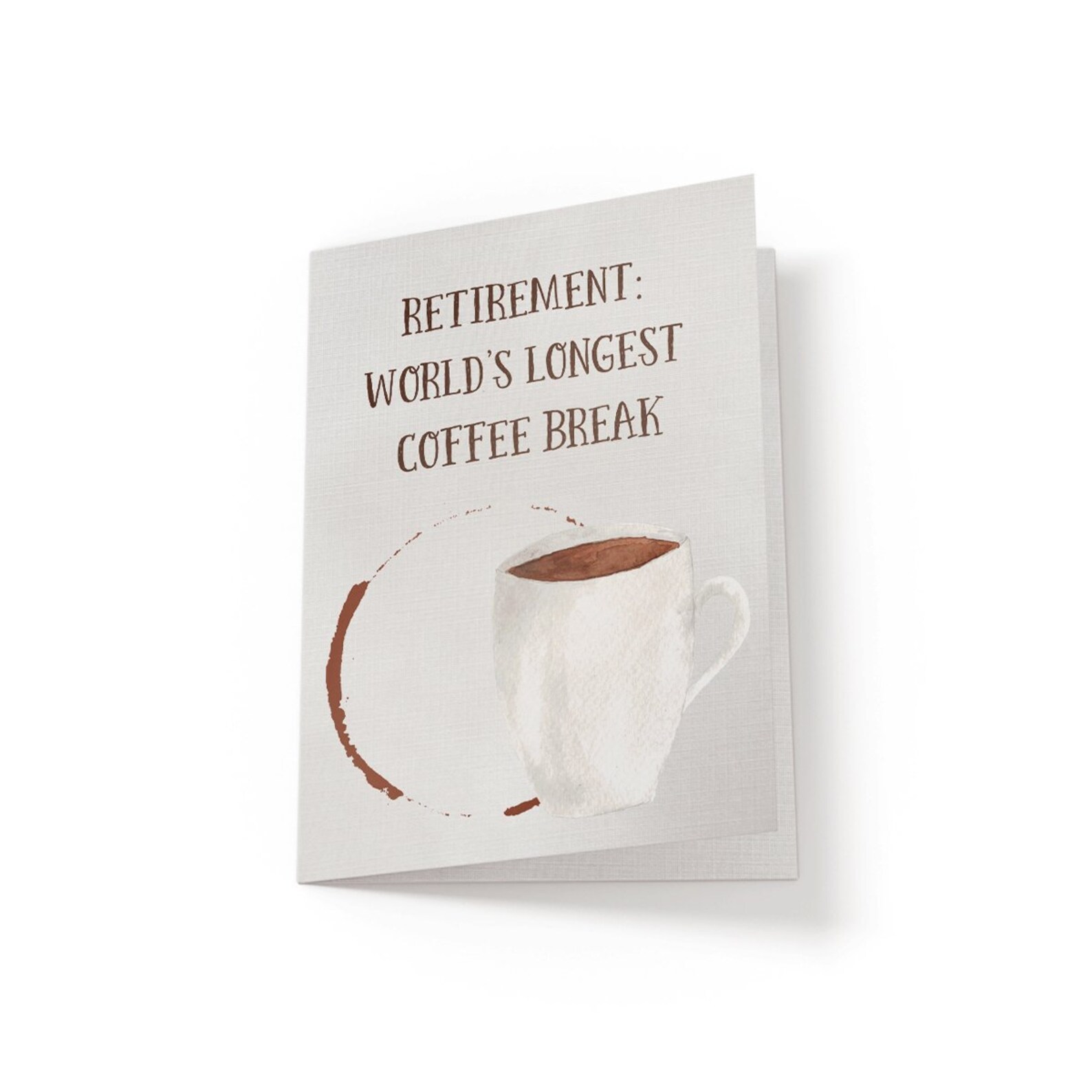 Retirement is Coffee Greeting Card - Etsy