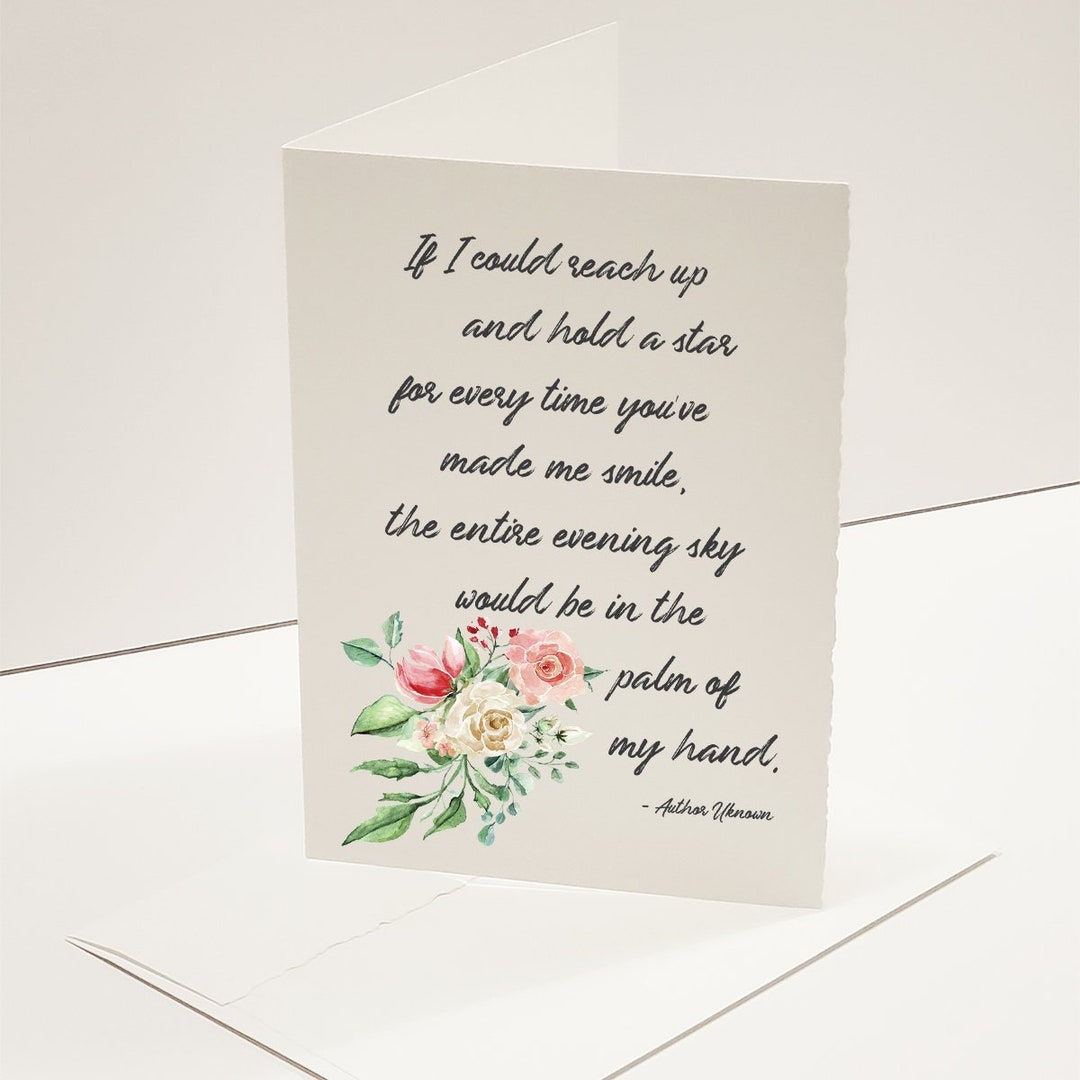 If I Could Reach up Greeting Card - Etsy
