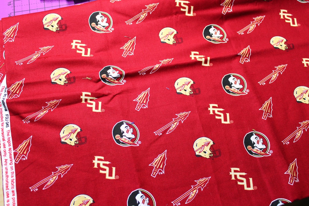 Destash Fabric, FSU Florida State University - Etsy