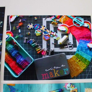 I Am a Maker Printed Photograph | Craft or Sewing Room Wall Decor ...