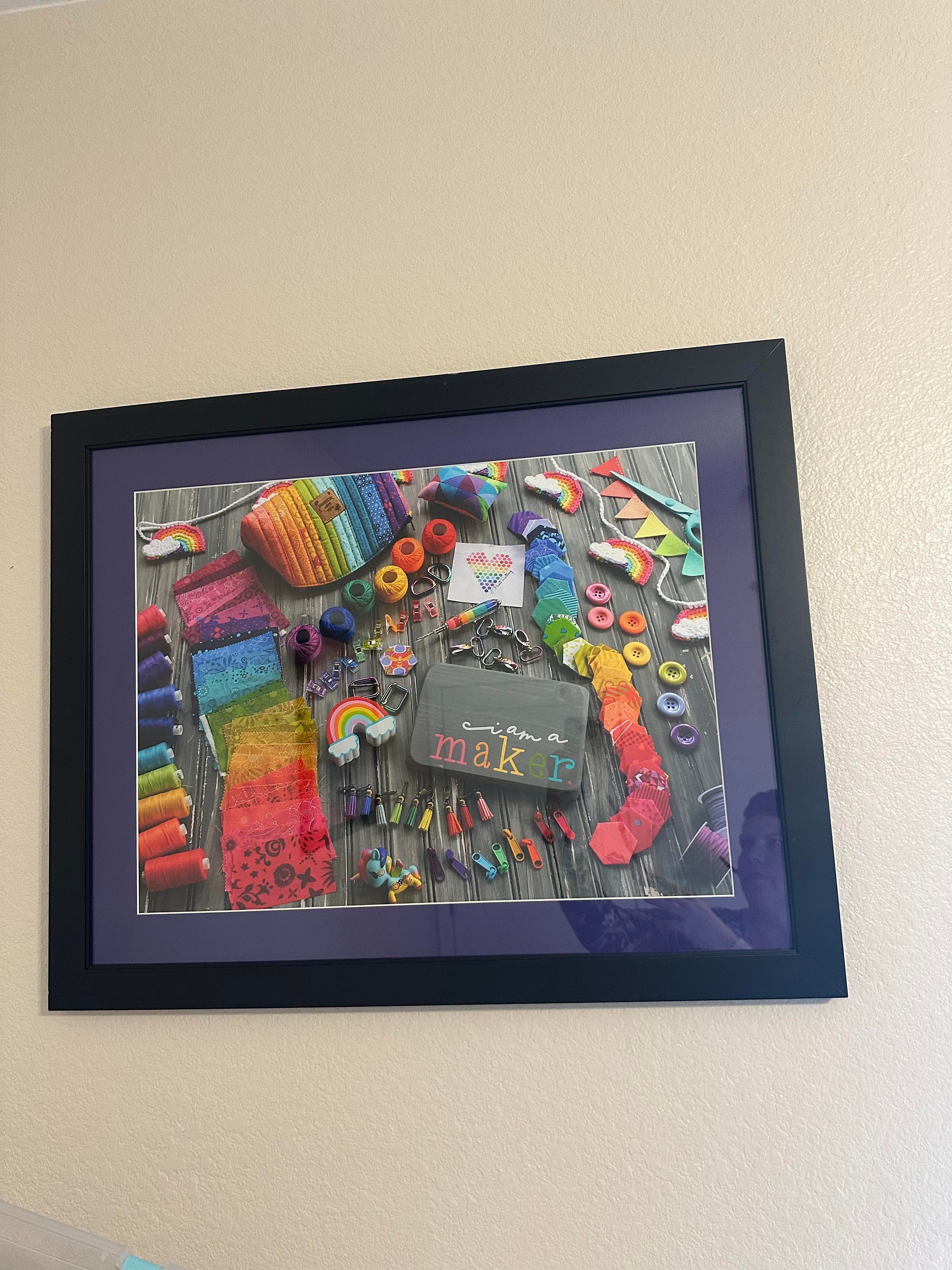 I Am a Maker Version 2.0 Printed Photograph | Craft or Sewing Room Wall ...