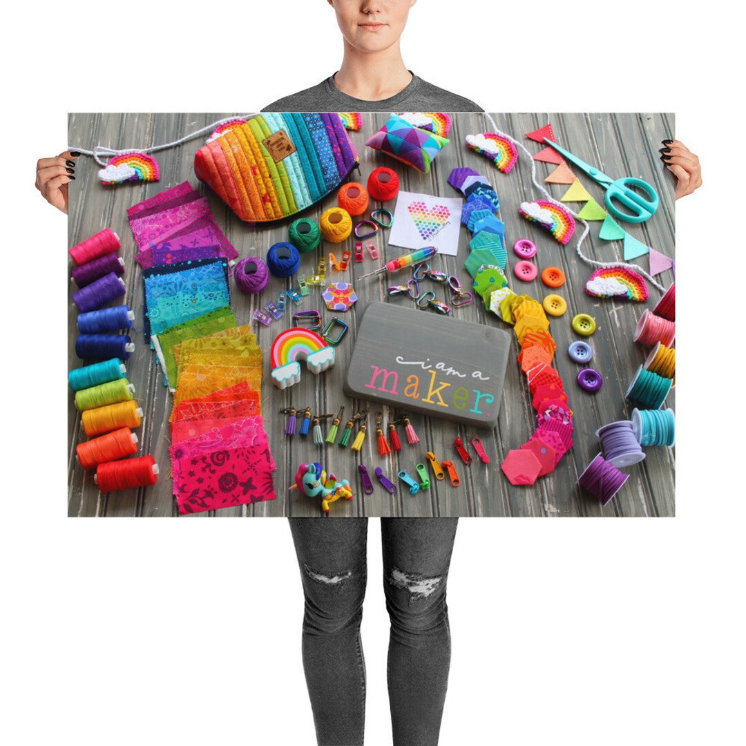 I Am a Maker Version 2.0 Printed Photograph | Craft or Sewing Room Wall ...