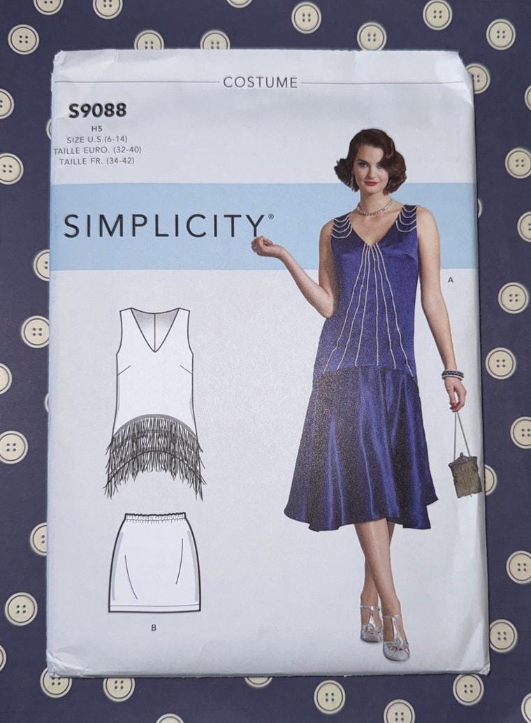 Flapper Costume Sewing Pattern Simplicity 9088 Sizes 14-22 - Etsy