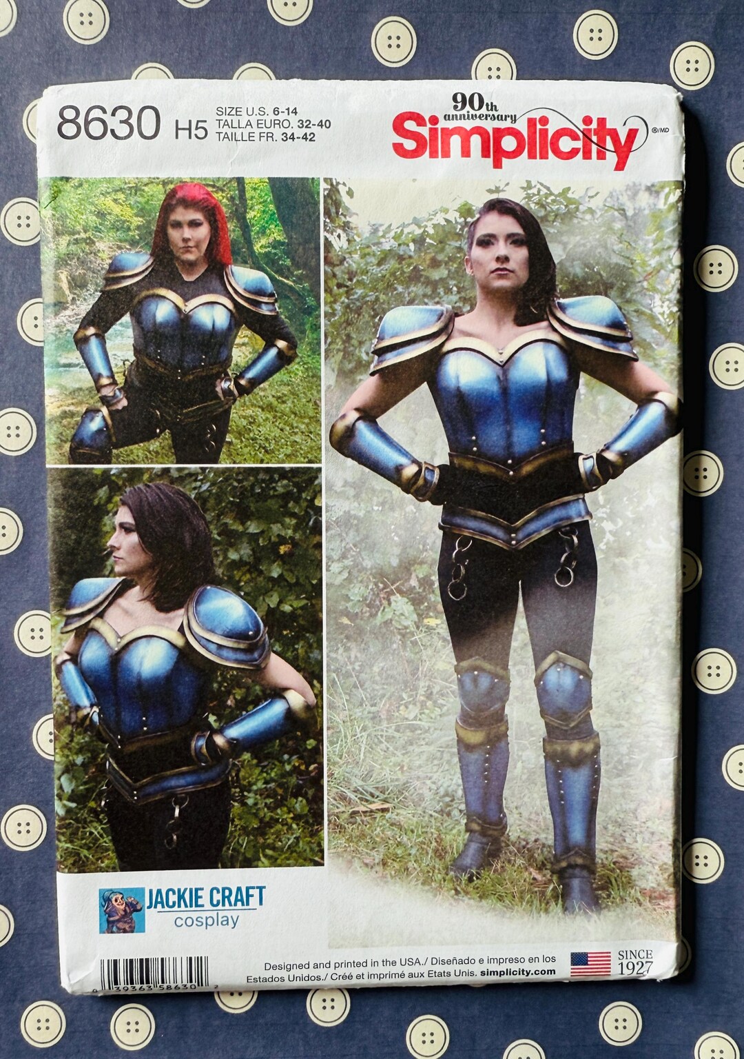 Women's Costume Armor Sewing Pattern Simplicity 8630 Sizes 6 to 14 - Etsy