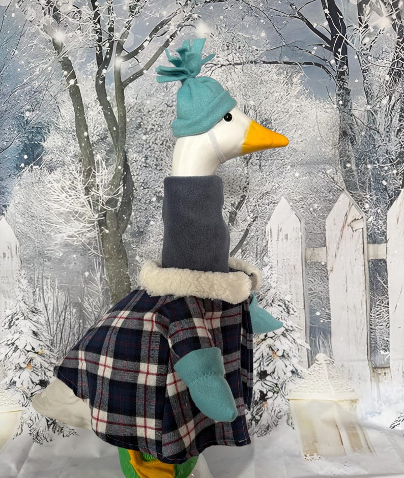 Winter Cozy Sewing Pattern for 23" Porch Goose Digital Download - Etsy