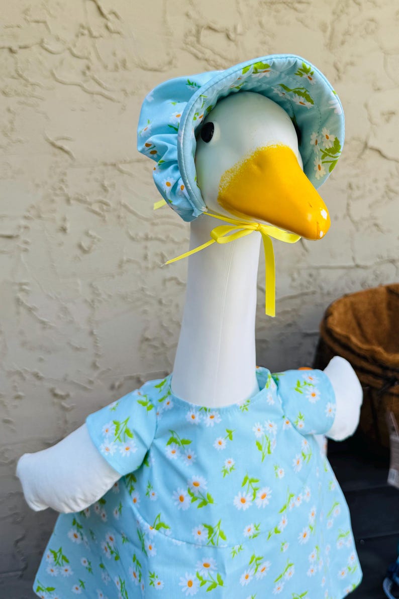 Porch Goose Accessories Sewing Patterns: Bonnet, Hat, Flower, Bow ...