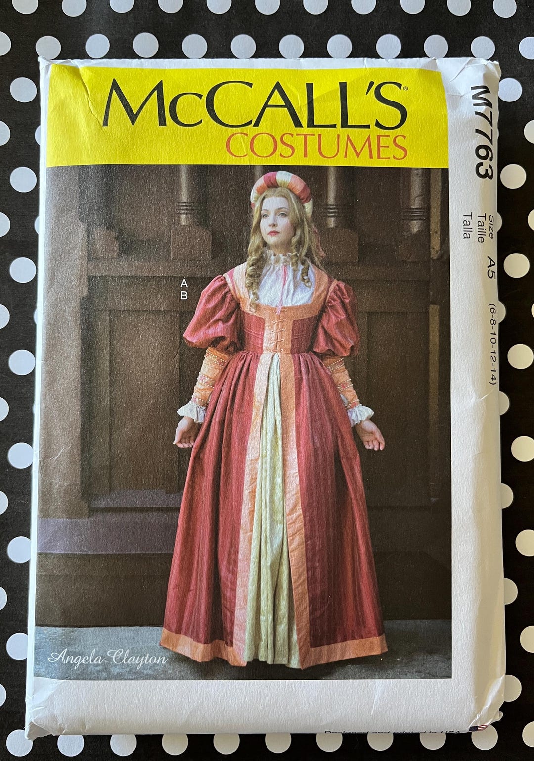 Tudor Dress Costume Mccall's 7763 Sewing Pattern Sizes 6 to 14 - Etsy