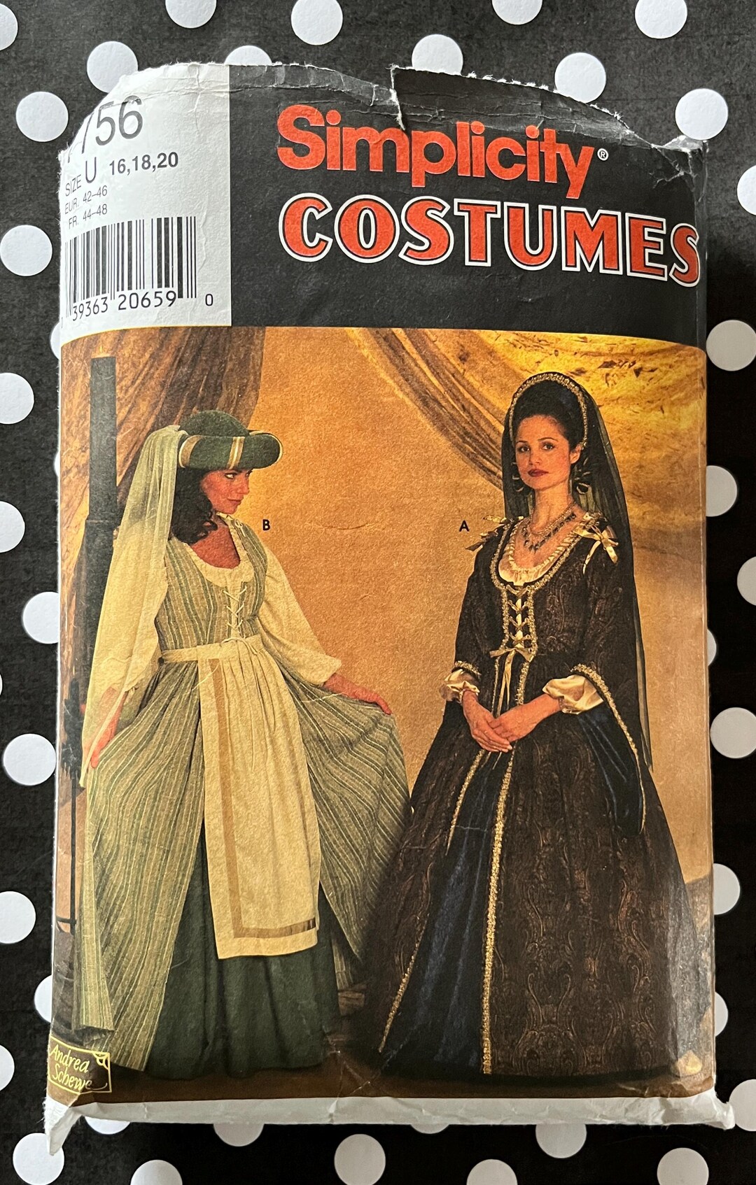 Renaissance Dresses and Headwear Simplicity Costumes Sewing Pattern ...
