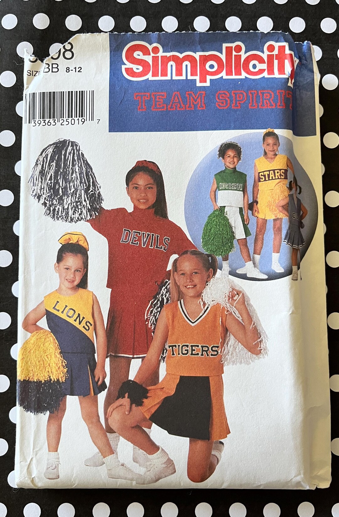 Girls Cheerleading Outfits Simplicity Sewing Pattern 9798 Sizes 8 to 12 ...