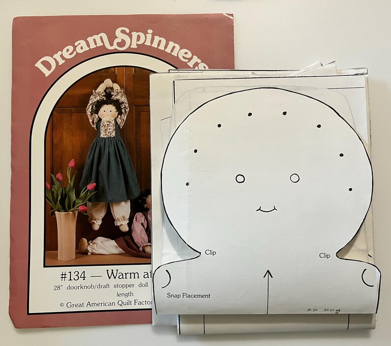 Draft Stopper Doll Sewing Pattern by Dream Spinners #134 Warm at Heart ...