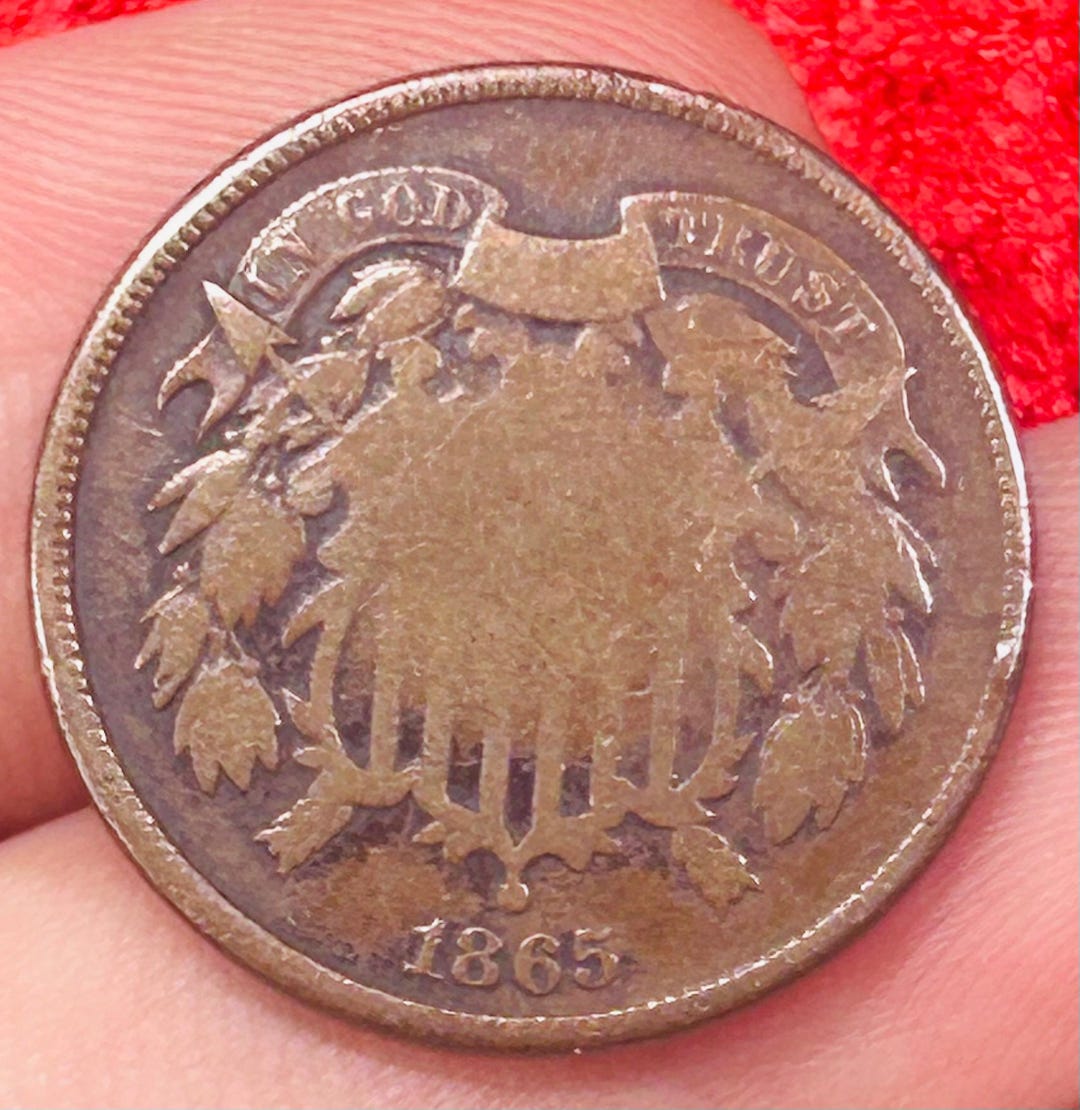 1865 2 Cents Union Shield Coin – Civil War Era U.S. Coin | Historic Two ...