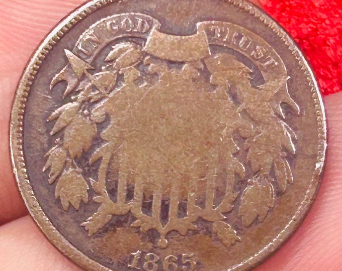 1865 2 Cents Union Shield Coin – Civil War Era U.S. Coin | Historic Two ...