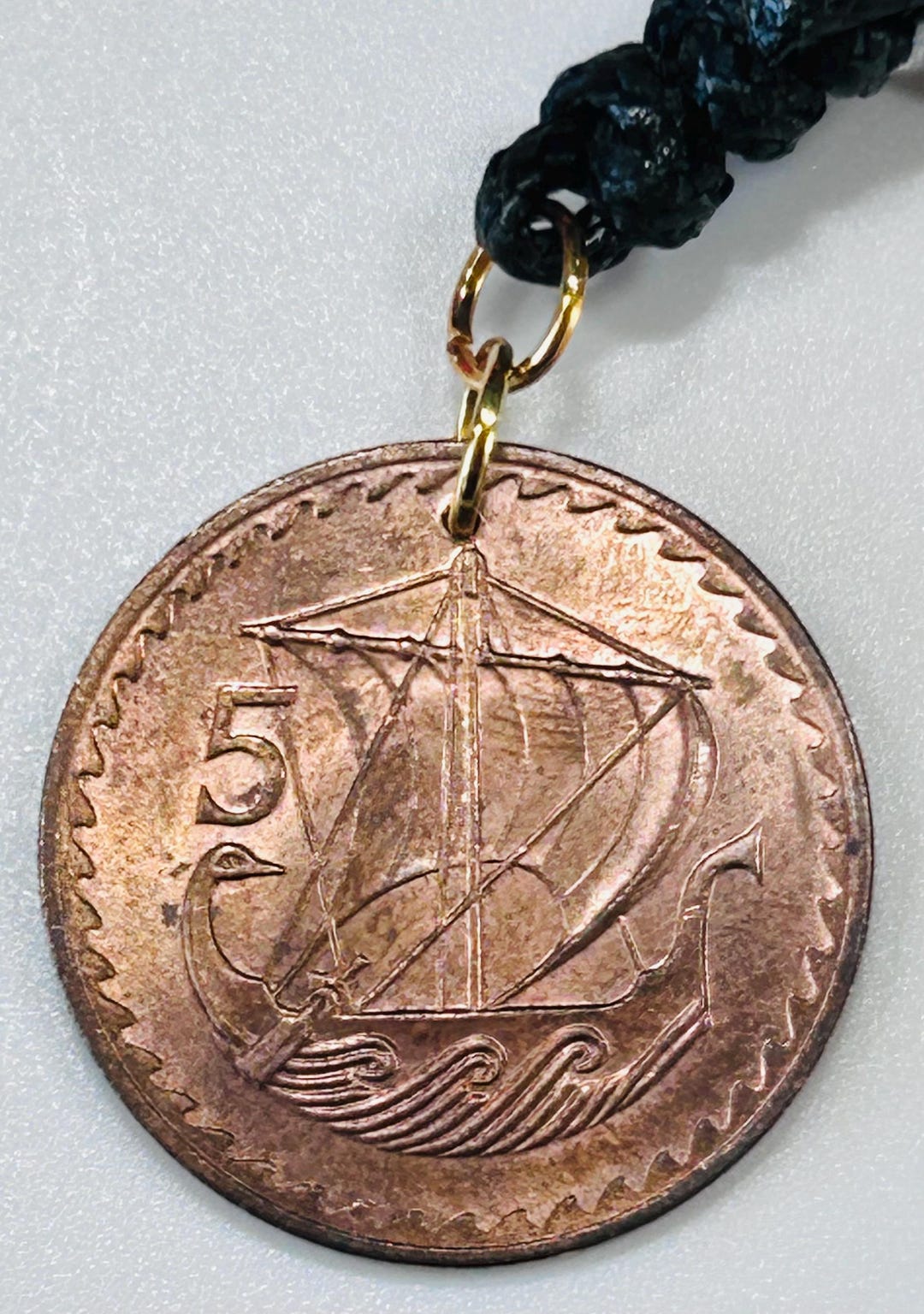 Vintage 1963 Cyprus Coin Pendant – Cypriot Heritage Necklace - Etsy