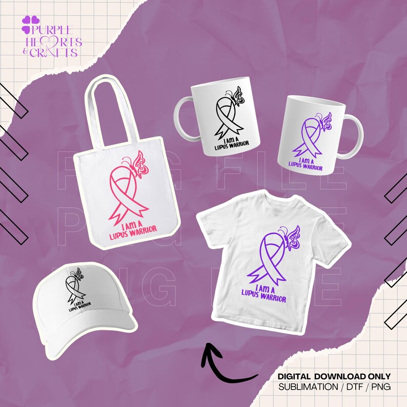 Lupus Warrior Png, Lupus Awareness, Digital Download, Sublimation Png ...