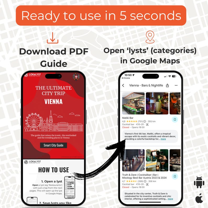 Vienna Digital City Guide | Best Places to Visit, Eat, Drink & Explore. Instant Download, Super ...