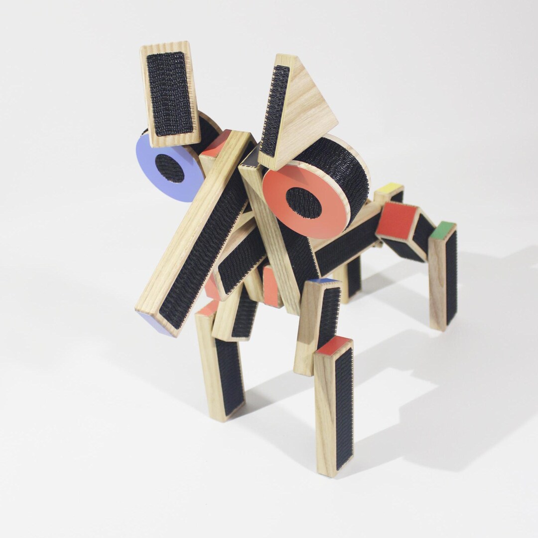 Wooden Building Blocks Set "coko" - Natural Wood Toy - Educational ...
