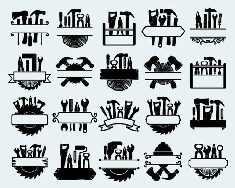 Tool SVG Bundle: Mechanic, Handyman, Carpenter Designs (digital ...