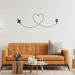 Airplane Route SVG Bundle: Travel Clipart, Heart Path Cut File (digital ...