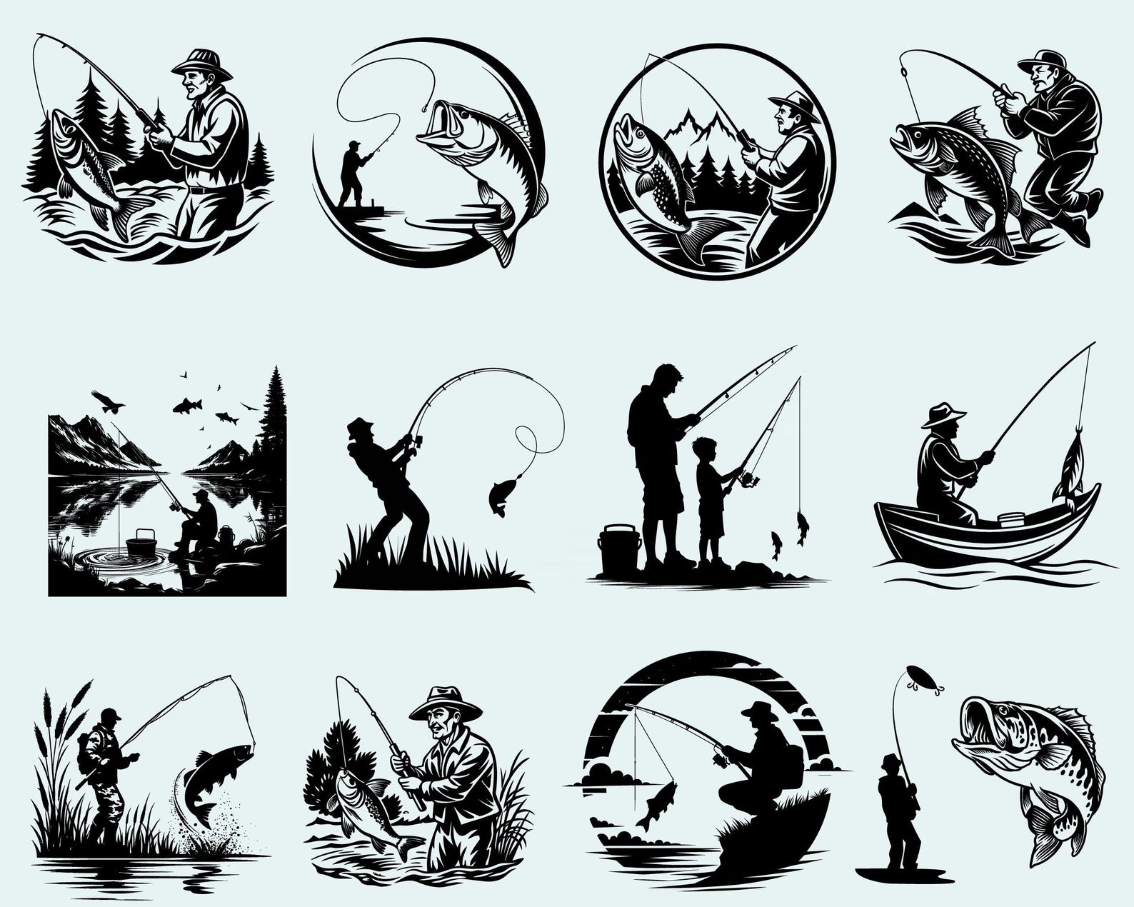 FISHING SVG Bundle, FISHING Svg Cut Files for Cricut, Fishing Lure Svg ...