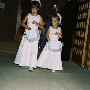 Miniature Bride Flower Girl Dress Floor Length Satin Custom - Etsy