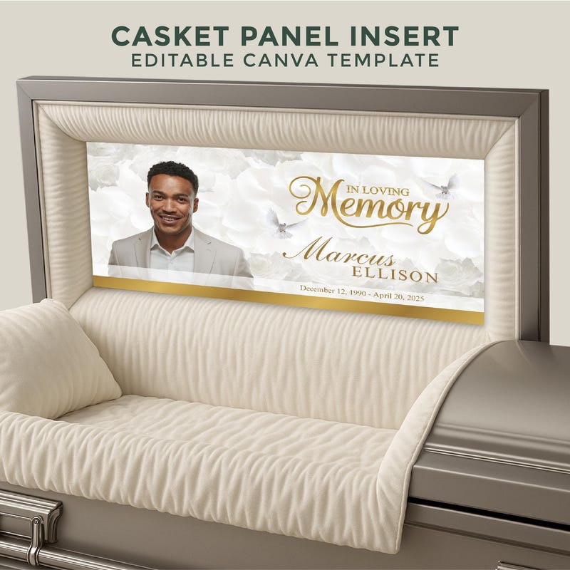 Roses Casket Panel - Etsy