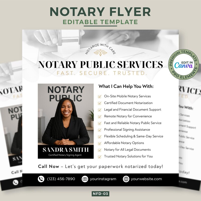 Notary Marketing Flyer - Etsy