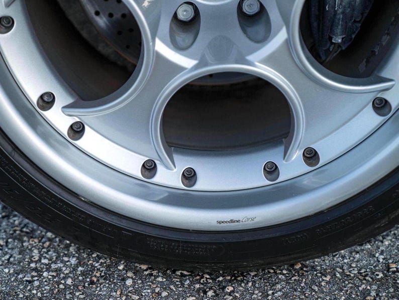 Speedline Corse Replacement Wheel Decals in Black or Silver for 2001-07 ...