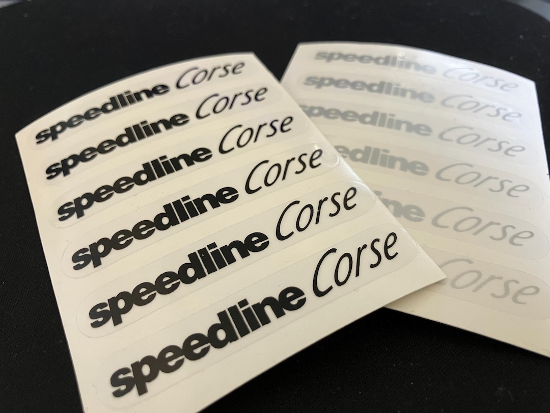 Speedline Corse Replacement Wheel Decals in Black or Silver for 2001-07 ...