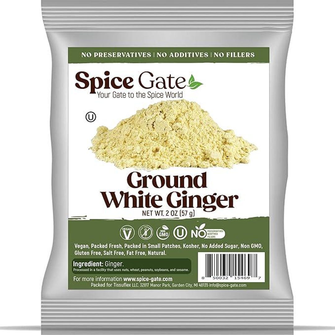 Spice Gate Ginger White Ground Pure (2 Oz) - Etsy