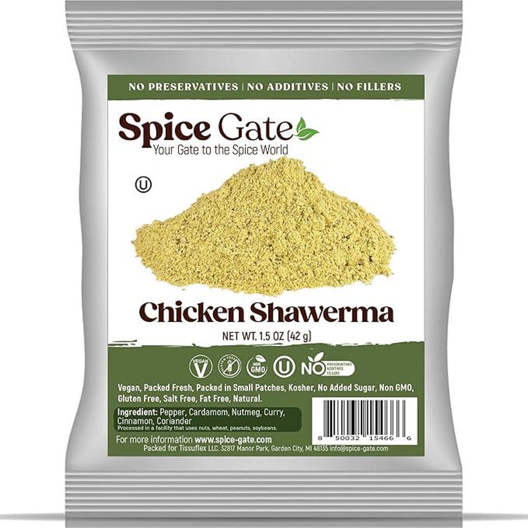 Spice Gate Chicken Shawarma Blend (1.5 Oz) Authentic Mediterranean ...