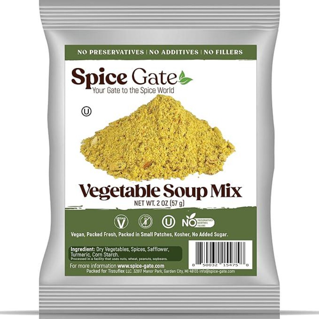 Spice Gate Vegetable Soup Mix (2 Oz) No Artificial Flavors - Etsy