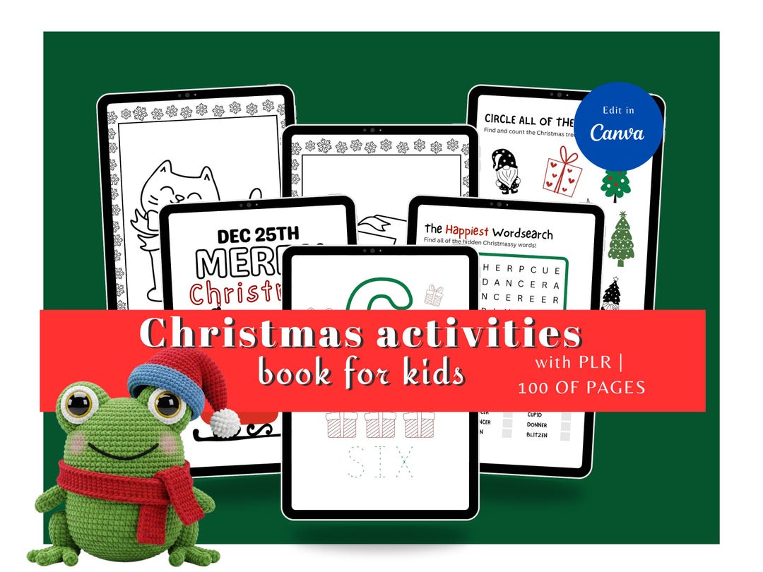 Christmas Activity Book Printable, Fun Kids Activities, Toddler ...