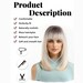 Linen Blonde Wig With Bangs: Heat-resistant Medium Length - Etsy