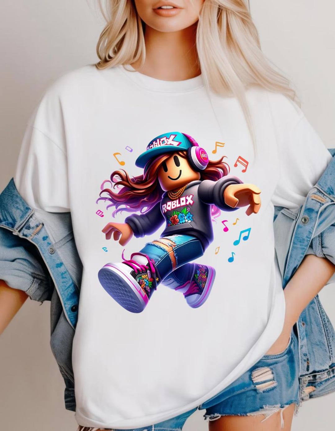 Roblox Skater Shirt - Gamer T-shirt for Kids and Adults - Roblox Boy ...