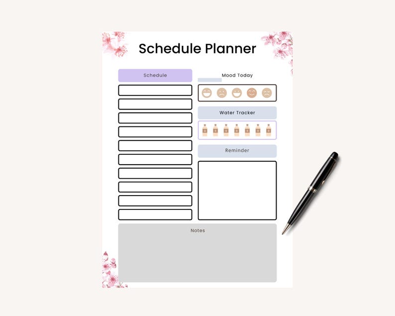 Editable Daily Planner | Printable PDF/PNG | Undated To-do List and ...