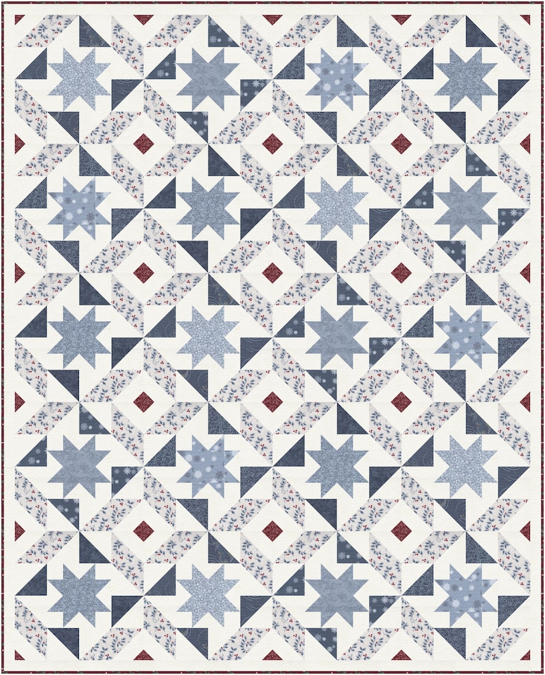 Blizzard Stars PDF Quilt Pattern - Etsy